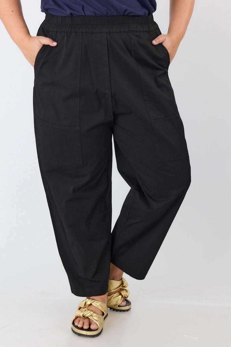 Plum cargo pants - Black – Tula